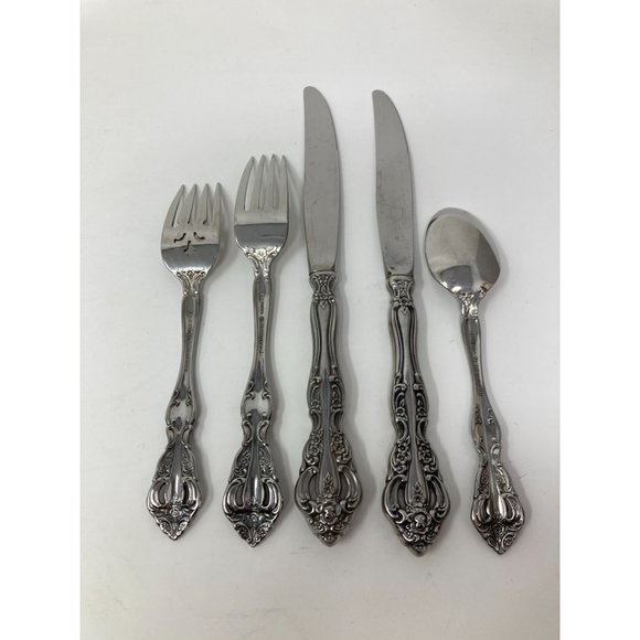 Oneida | Dining | Oneida Michelangelo Stainless Steel Flatware 5 Pieces ...